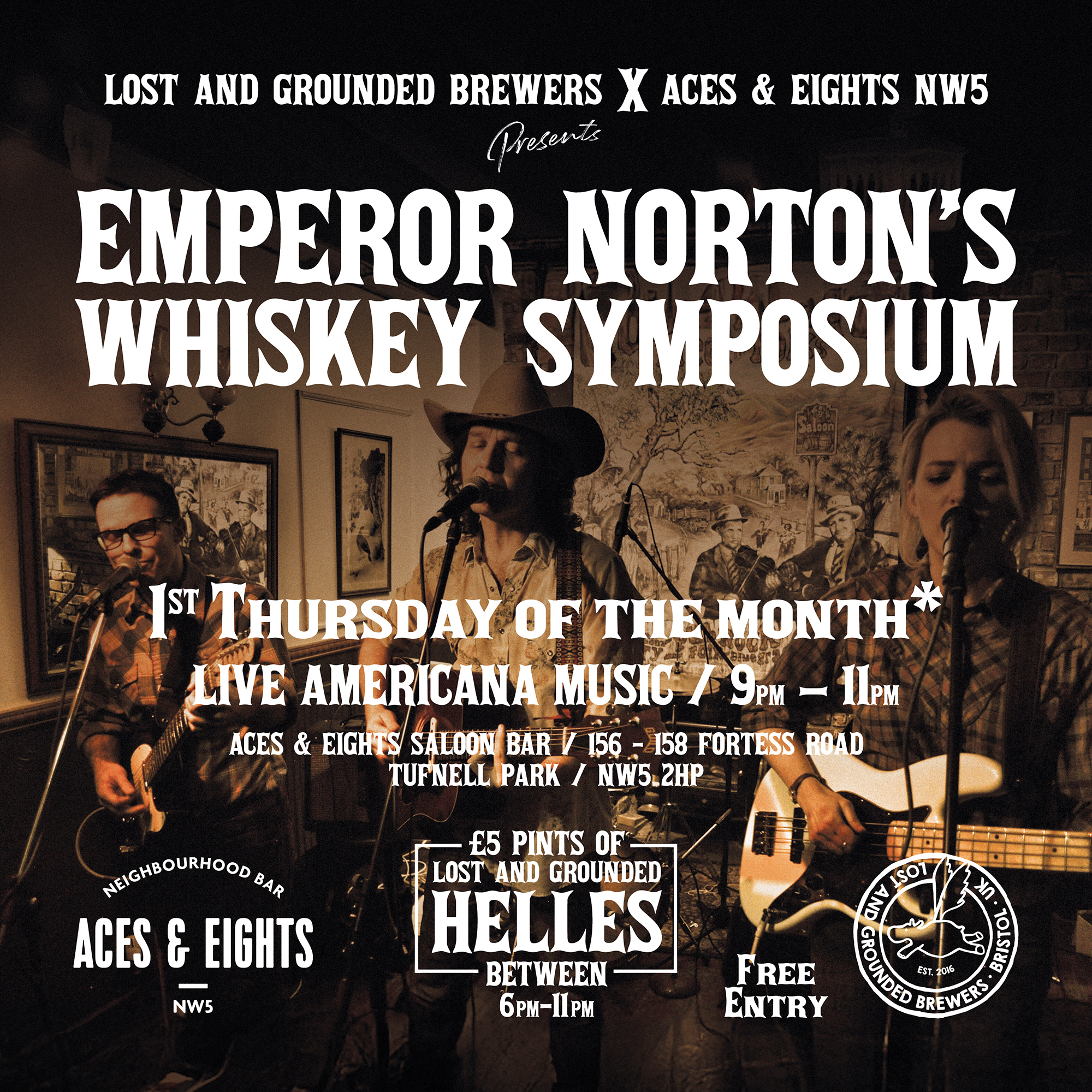 Emperor Norton's Whiskey Symposium - Aces and Eights Saloon Bar